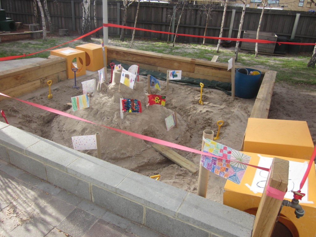 » New sandpit grand opening